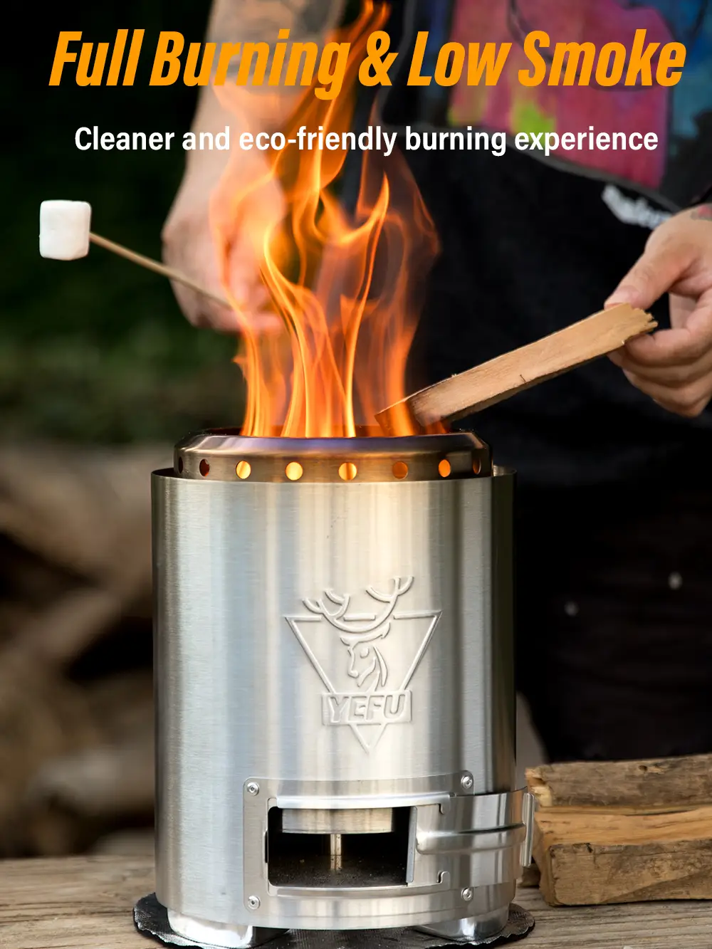 YEFU Adjustable Tabletop Fire Pit