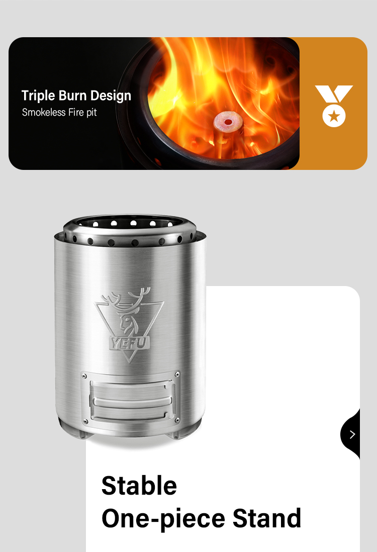 YEFU Adjustable Tabletop Fire Pit – YEFU