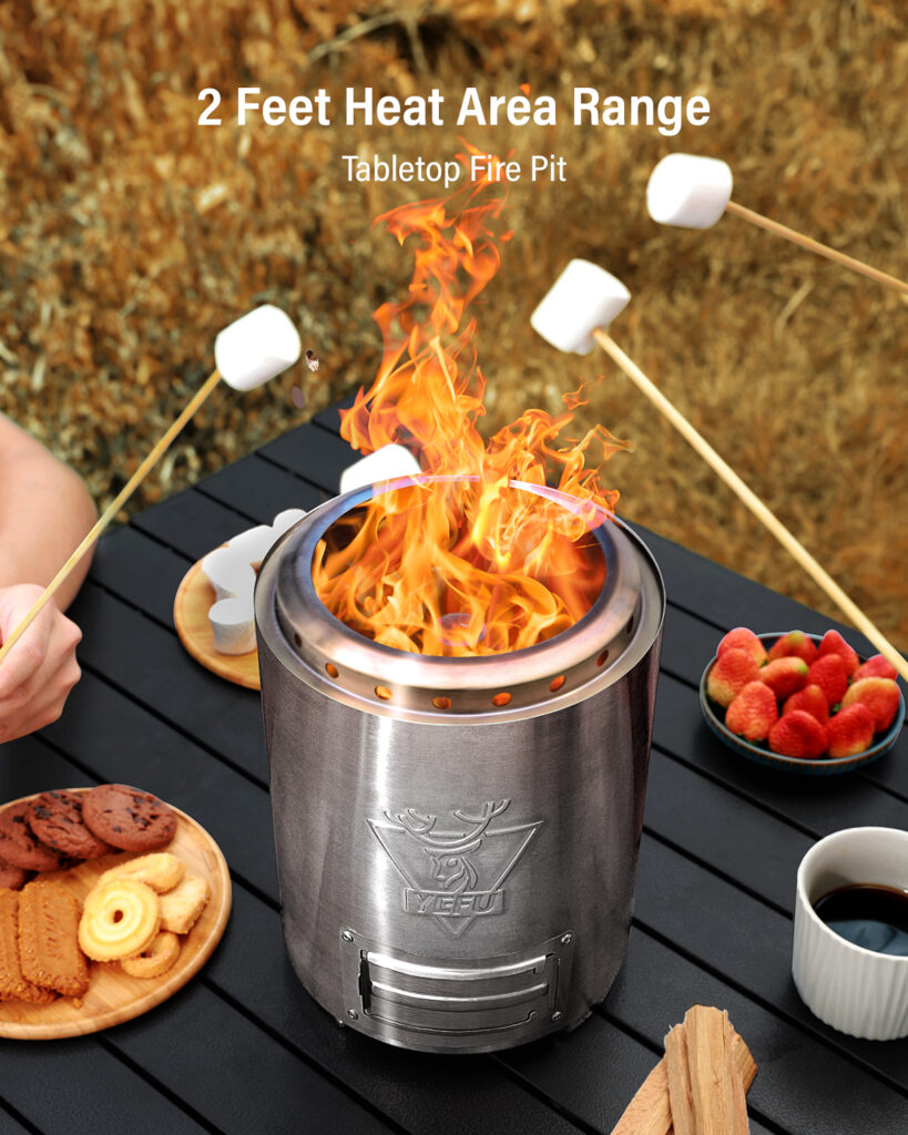 YEFU Adjustable Tabletop Fire Pit – YEFU